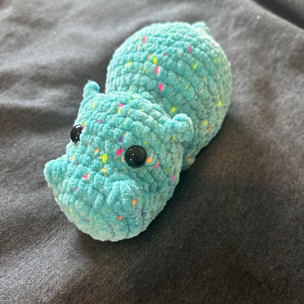 Happy the Hippo, NO-SEW Crochet Amigurumi PDF Pattern, Adorable Cute ...