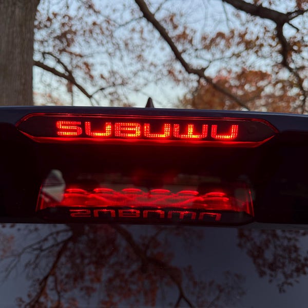 Vinyl Brake Light Decal - Matte Black - Etsy