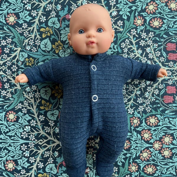 Footed Pajamas Sleeper - Digital PDF Sewing Pattern 15 Inch Baby Doll ...