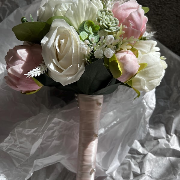 Real Touch Artificial Royal Blue White Ivory Calla Lilies Rose Tiger ...