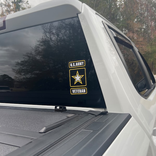 U.S. Army Veteran Bumper Sticker Window Laptop Car Decal Vinyl iPad - Etsy