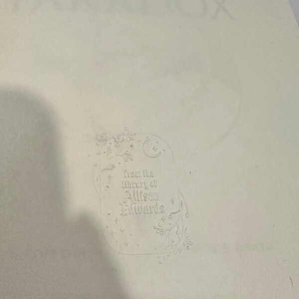 Moon Embosser Book Stamp | Personalized From the Library of | Wood and ...