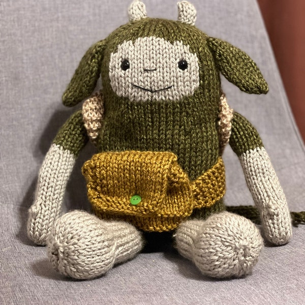 Trusty Troll With Rucksack and Toolbelt Knitting Pattern - Etsy