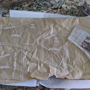 Olson Face Mask Pattern Acrylic Templates 5 Sizes for Adult and Child ...