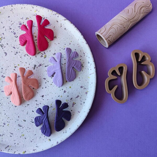 Leaf Polymer Clay Cutters Clay Cutters for Earring Making Embossing ...