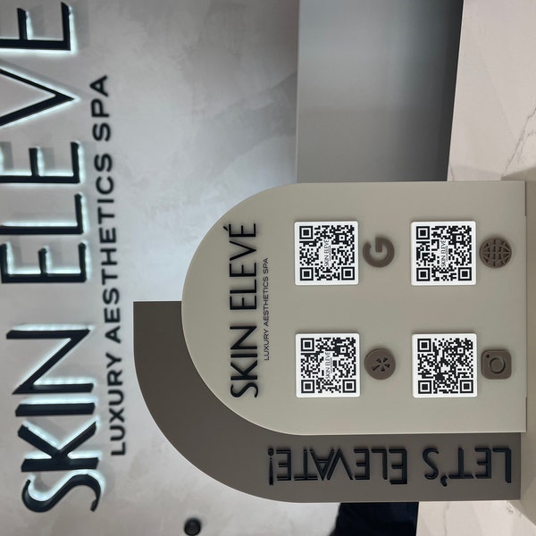 Single QR Code Custom Sign With Present Box, Gift Stores, Wrapping ...