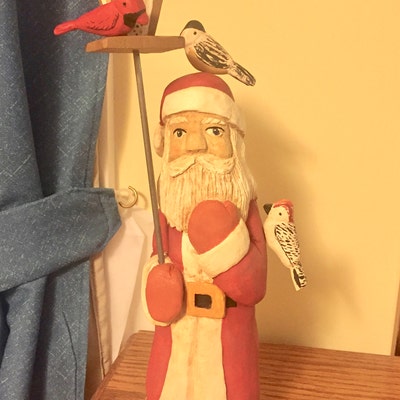 Carving Blanks, Rough Out, Sleepy Santa Rough Out With Color Picture ...