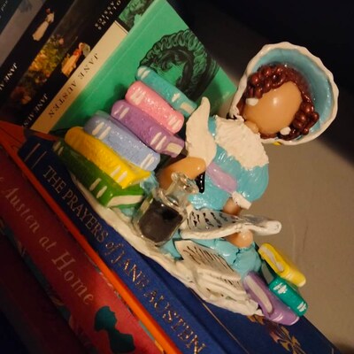 Hecate Triple Moon Goddess Crystal Statue Polymer Clay Figurine Doll ...