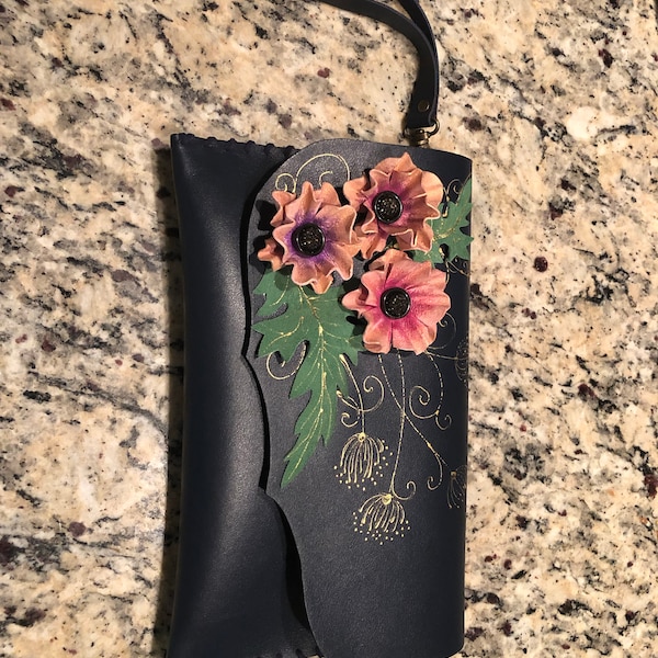 Red Roses Bag,leather Roses Bag,red Rose Purse,rose Lover Gift,designer ...