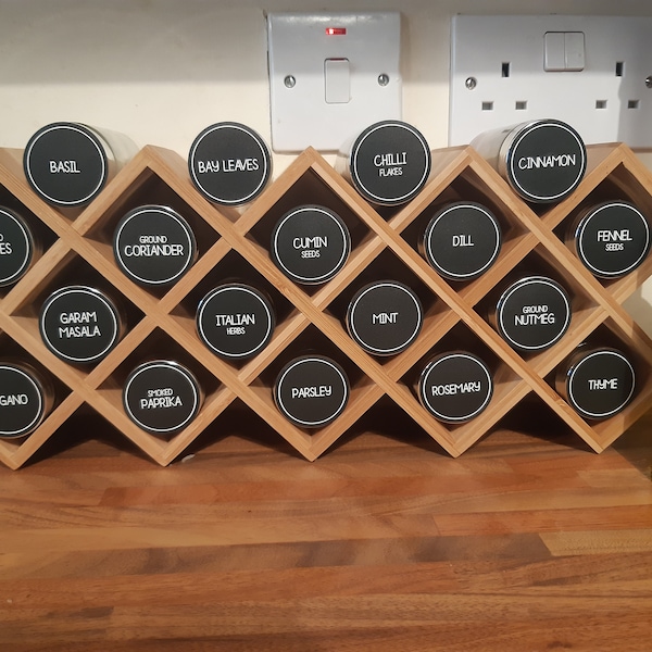 96 Spice Jar Labels - Water Resistant Vinyl - Etsy
