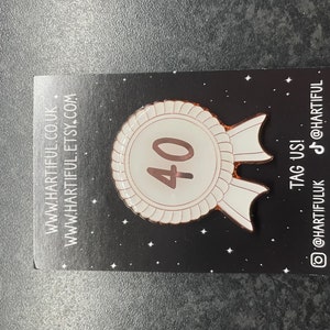 Personalised Design Your Rosette Award Enamel Pin Customised Pin Badge ...