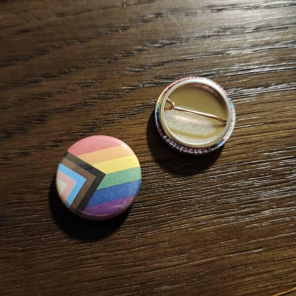 Asexual Ace Pride Flag Pin Round Circle Button ~ 1" Pin 1.5" Pin 2.25 ...