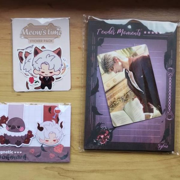 Love and Deepspace Magnetic Bookmark Xavier, Rafayel, Zayne, Sylus ...