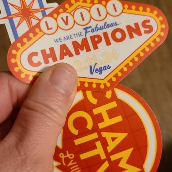 Retro-inspired Kansas City Chiefs Sticker | 3" or 6" | Waterproof | UV ...