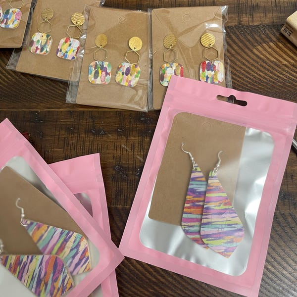 Fall Colors Leaf Teardrop Sample Pack, Palm Leaf Embossed Leather ...