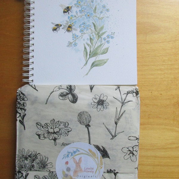 Forget Me Not Notebook. Forget-me-not Gift. Flower Notebook. Forget-me ...