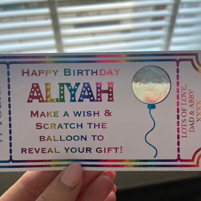 Scratch to Win Personalised Valentines Day Scratch Card - Etsy UK