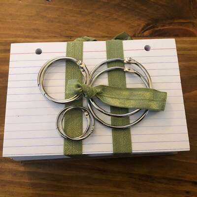 Mini Half Size Index Card Binder Organize Writers Notes - Etsy