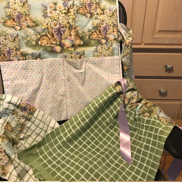 Italian Delight Apron, Multi Colored, 1940's Vintage Style, Reversible ...
