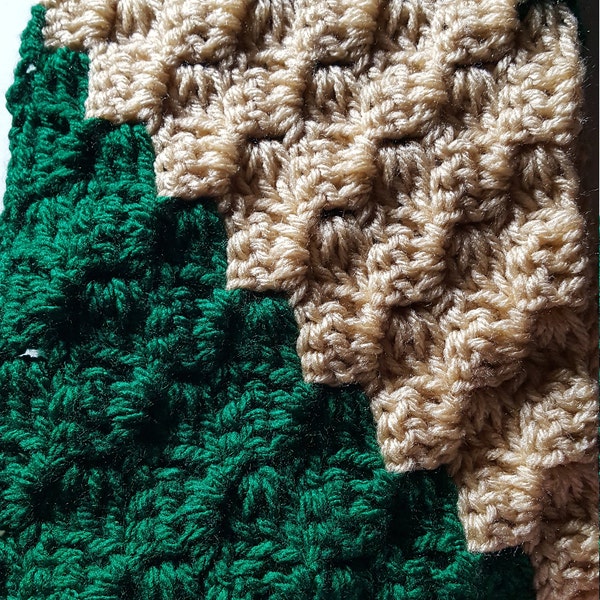 Corner to Corner Scarf (C2C) Crochet PATTERN PDF - One Skein Project ...