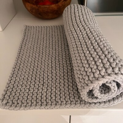 Set of 6 Knitted Table Mats Placemats Available in Many - Etsy