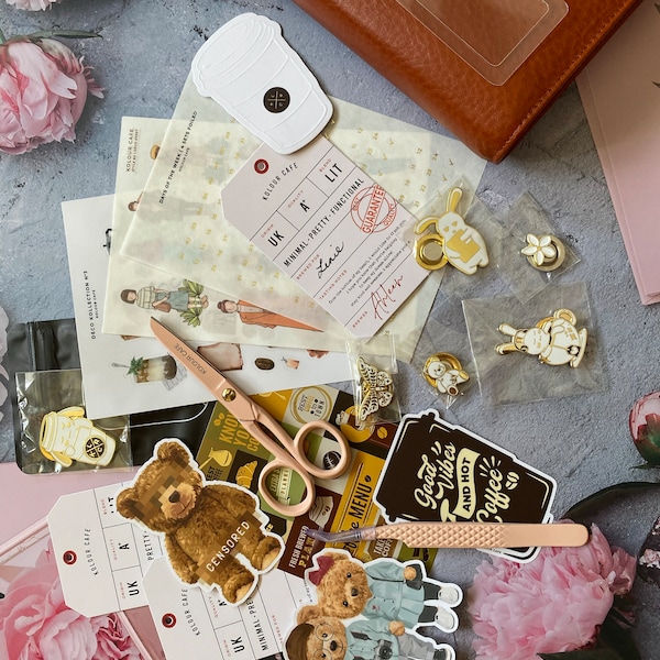 Magnetic Planner Charm | Teddy Bear | Enamel Planner Pin | Hobonichi ...
