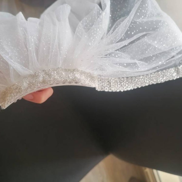 Shiny Veil, Glitter Veil, Sequined Veil, Bright Veil, Diamond Veil ...