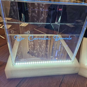 Customized Glowing Light Cube Event/retail Brand Logo Display Box Stool ...