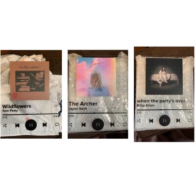 Custom Acrylic Song Album Cover Glass Album Cover Wall Art Custom Music ...