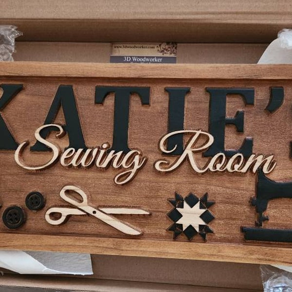 Personalized Quilting Room Sign | Custom Sewing Room Sign | Gift for ...