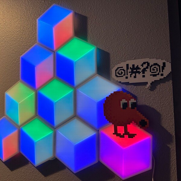 Q*bert Sprite - Arcade Video Game Inspired - Etsy