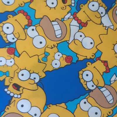Springs Creative Simpsons Head Toss CP74550 Fabric - Etsy
