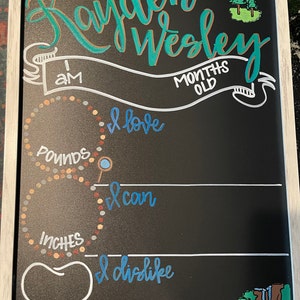 Reusable First Day of School Chalkboard Personalized First Day of ...