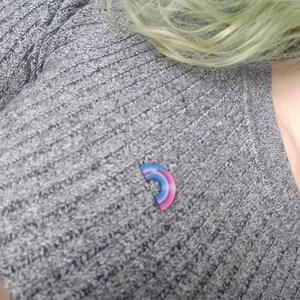 Transgender Bar Pin Subtle Trans Pride Flag Enamel Accessory | Etsy