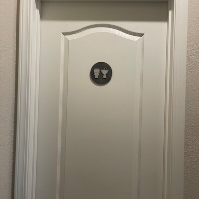 Mickey Wood Bathroom Door Sign Disney Bathroom Sign Disney Door Sign ...