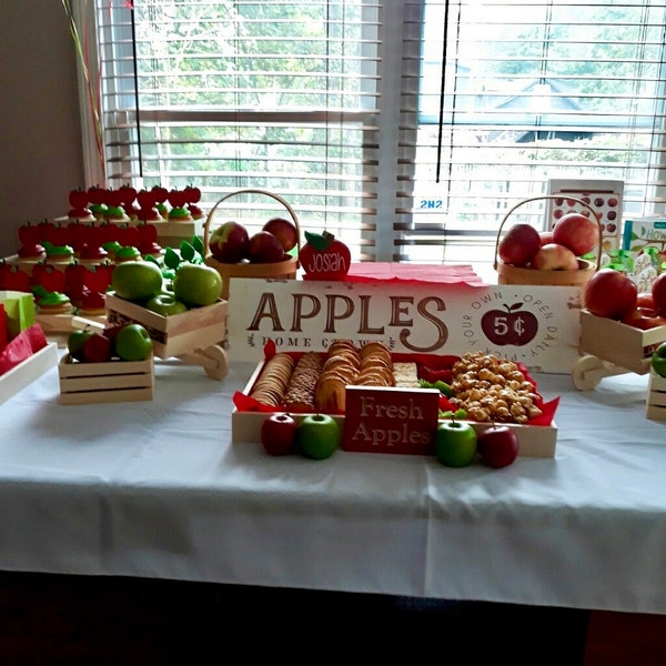 Wood Apple, Back to School Tiered Tray Decor, School Decor, Farmhouse ...
