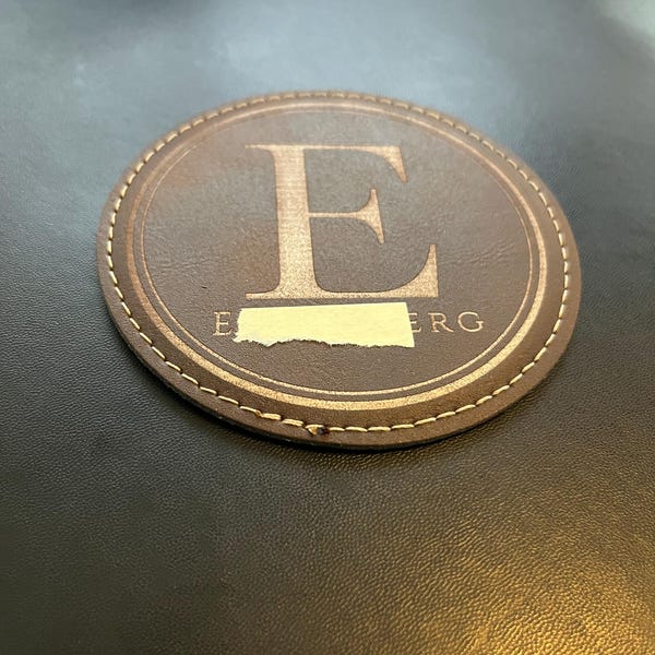 Monogrammed Leather Coaster Set, Personalized Engraved Gift, Customized ...