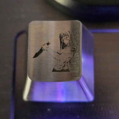 Handmade SA Profile Backlit Key Cap Hidden Fairyland Wood & Resin ...