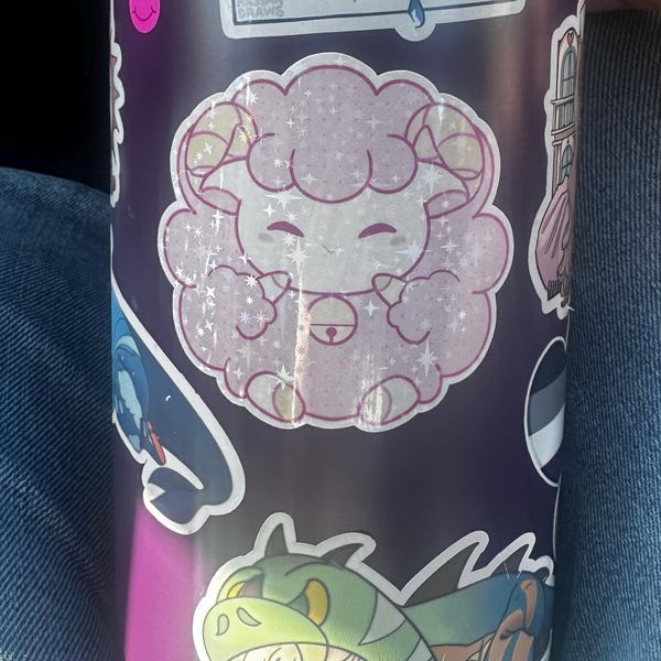 Smiski Blue Sticker Sheet - Etsy