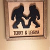 Bigfoot Couples Name Sign, Personalized Home Decor for Bigfoot Lover - Etsy