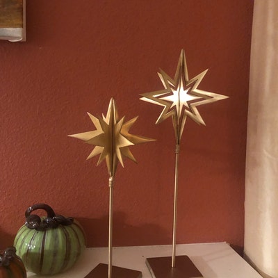 Solid Brass Stars Gold Christmas Star, Holiday Decor, Christmas Decor ...