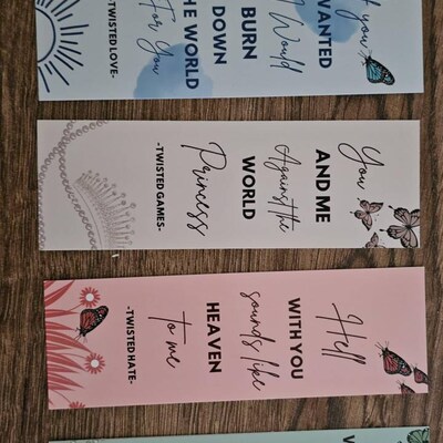 Twisted Series Bookmarks Twisted Love Twisted Games Twisted Hate ...