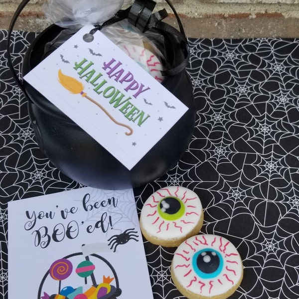 DIGITAL FILE - Halloween "you've Been Boo'ed" Gift Tags Pack of 4 ...