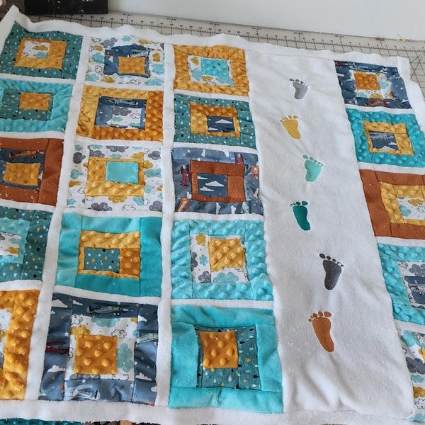 Small Steps Quilt Pattern – Beginner Friendly Unisex Baby Quilt - Etsy