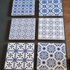 Azulejos Portugal, Tile, Coasters Set, Inspired in the Portuguese Blue ...