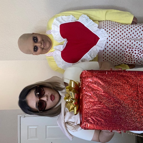 Uncle Fester Inspired Addams Family Values Kitch Heart Apron Halloween ...