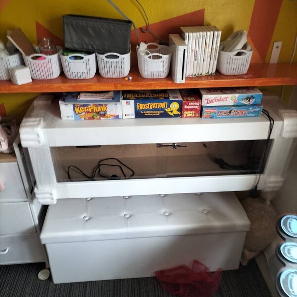 4ft White Modern Reptile Vivarium - Includes LED Light - Etsy UK