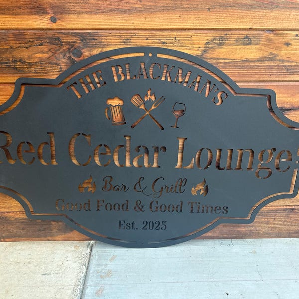 Personalized Backyard Pool Metal Sign, Outdoor Decor, Pool Signs for ...