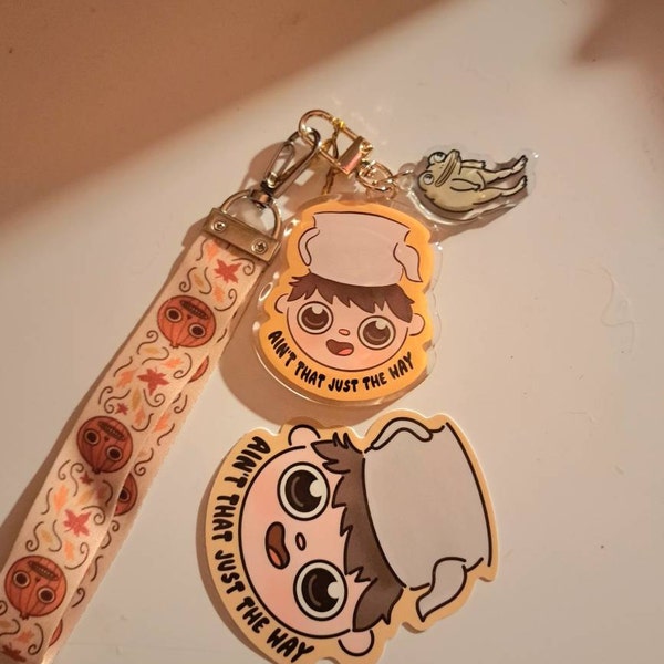 Over the Garden Wall Wristlet and Charm Keychain Set - Cute Greg OTGW ...