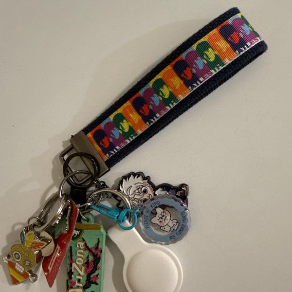 Van Gogh Starry Night Key Fob Wristlet Keychain Keyring - Etsy